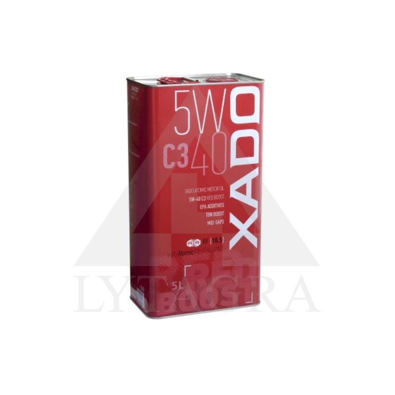 XADO ATOMIC OIL VARIKLINĖ ALYVA 5W-40 C3 5L RED BOOST