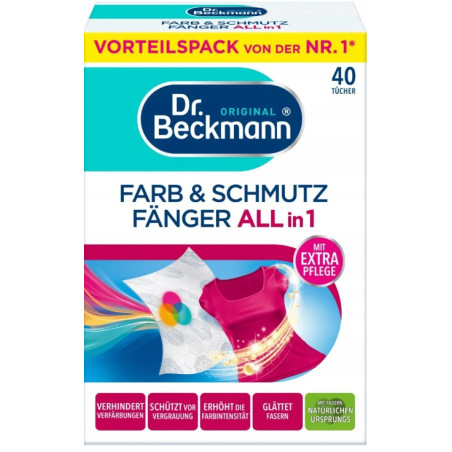 Sugeriamosios dažų servetėlės Dr. Beckmann 40 vnt.