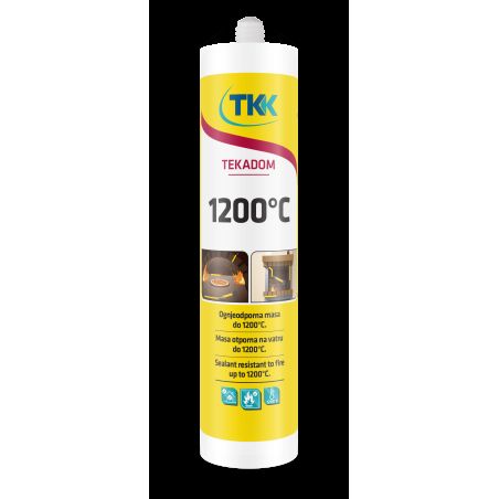 Karščiui atsparus hermetikas TEKADOM 1200°C, juodas, 300